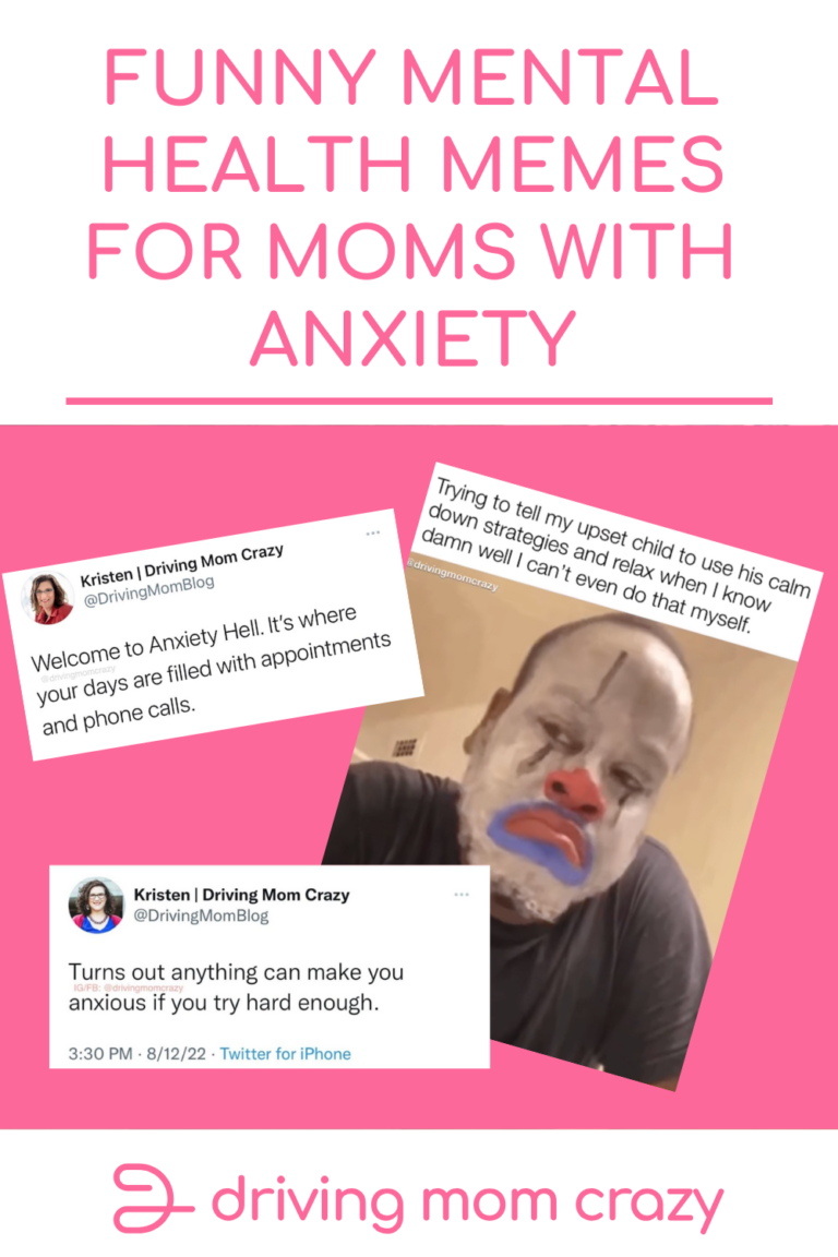 Funny Mental Health Memes for Moms with Anxiety - Driving Mom Crazy